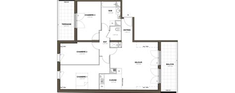 Plan Appartement T4 De 86 M² à Achères Résidence N°223671 N°290