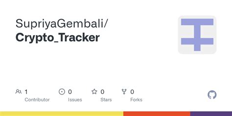 GitHub SupriyaGembali Crypto Tracker