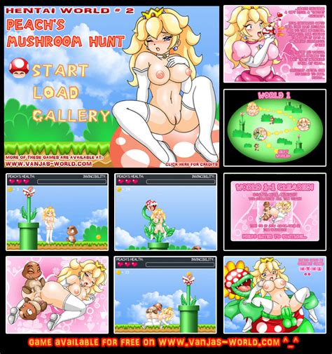 Peach S Mushroom Hunt Free Game By Vanja Hentai Foundry