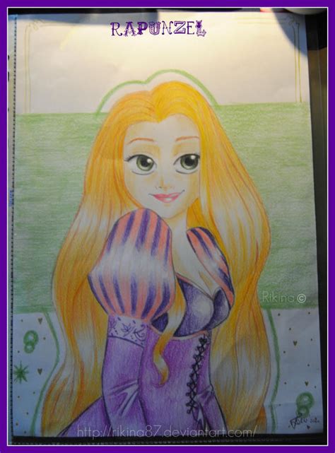 Rapunzel Tangled Fan Art By Rikina87 On Deviantart