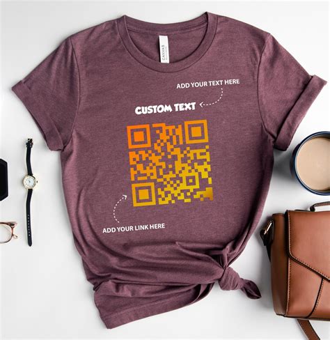 Personalized Custom Text Qr Code T Shirt Wanna Date Me Qr Code Tee