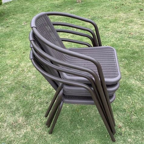 ชุดโต๊ะเก้าอี้สนาม เก้าอี้หวาย โต๊ะกระจกกลม สีขาว สีน้ำตาลเข้ม สินค้าพร้อมส่ง Shopee Thailand