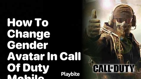 How To Change Your Avatar S Gender In Call Of Duty Mobile Playbite