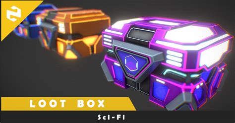 Loot Box Sci Fi 3d Props Unity Asset Store