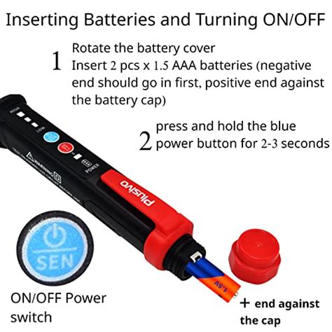 Voltage Tester Kit AC Non Contact Voltage Detector Dual Sensitivity Range Wire Tester V