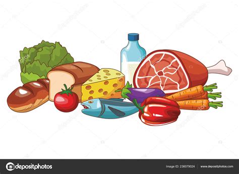 Yummy Food Cartoon