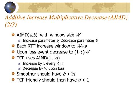 Ppt A Survey On Tcp Friendly Congestion Control Powerpoint