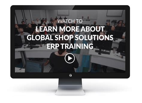 Erp Software Training Global Shop Solutions