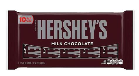 Hersheys Milk Chocolate Bars 10 Ct