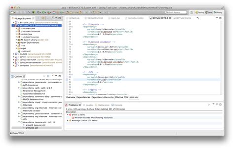 Maven Eclipse An Error Occurred While Filtering Resources Stack