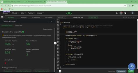 Day 43 Of 100daysofcodechallenge Count More Than Nk Shidhanjali Kumari Posted On The Topic