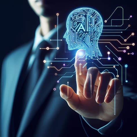 Premium Photo Person Using Ai Tool At Job