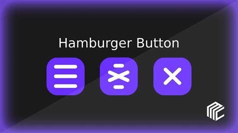 Cómo Hacer Un Botón Hamburguesa Asmr Con Html Css Y Js Youtube