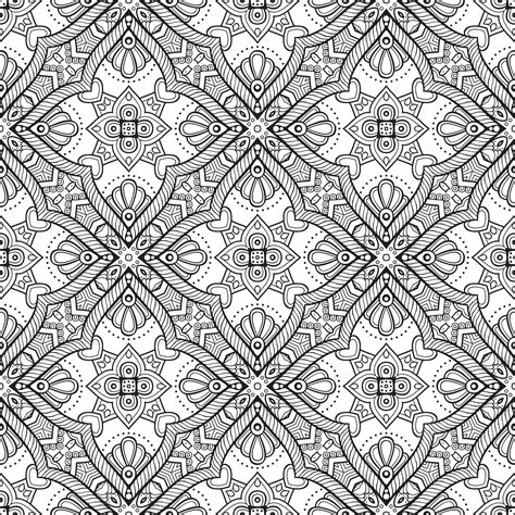 Premium Vector Decorative Geometric Tile Seamless Pattern