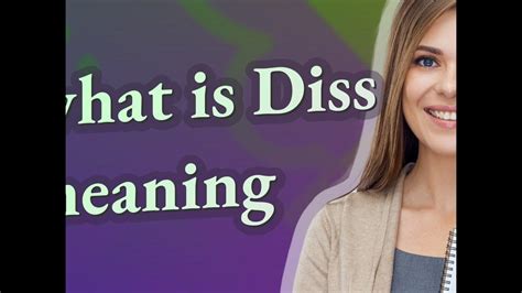 Diss Meaning Of Diss Youtube