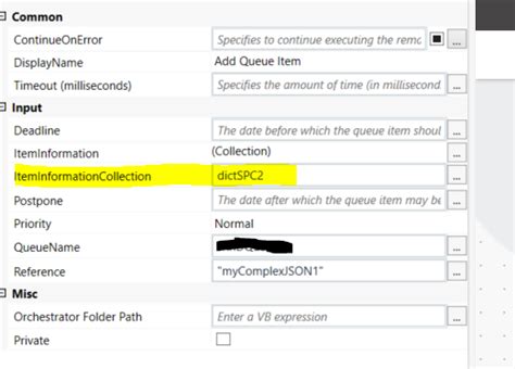 Complex Json With Sub Arrays To Uipath Queueitem Specificcontent