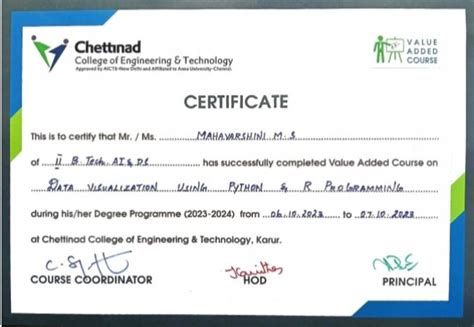 Datavisualization Python Rprogramming Chettinadcollege