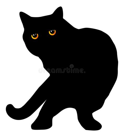 Cat Big Eyes Silhouette Stock Illustrations 677 Cat Big Eyes