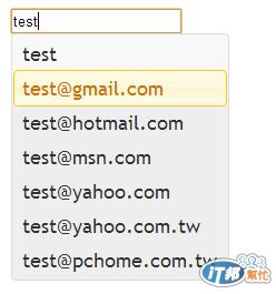 Jquery 搭配Jquery UI讓表單Email欄位自動完成 iT 邦幫忙 一起幫忙解決難題拯救 IT 人的一天