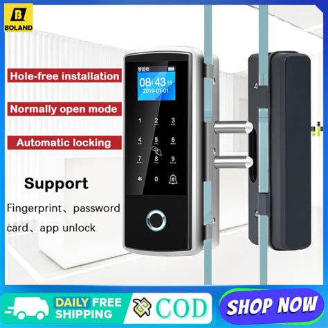 Boland Fingerprint Door Lock Glass Wooden Metal Door Smart Electric