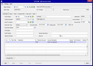 Migrate AR Invoice Summary From Sage CAD To Sage ERP