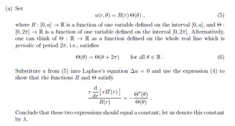 Solved Problem 3 [separation Of Variables For Laplaces