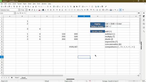 How To Use An Array Formula In Libreoffice Calc Youtube