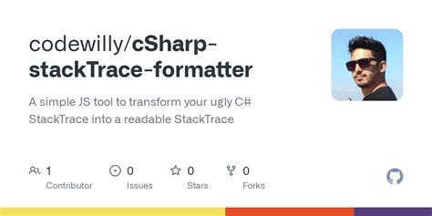 Github Codewillycsharp Stacktrace Formatter A Simple Js Tool To