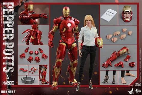 Exclusive Hot Toys Pepper Potts And Iron Man Mark Ix Set Marvel Toy News