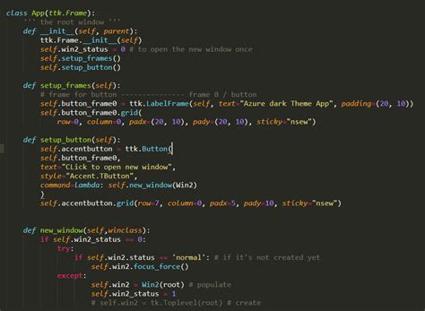 Open More Window With Tkinter And Azure Dark Theme Python Programming