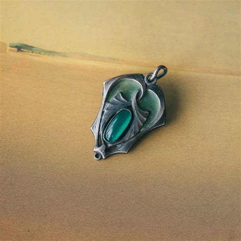 Jugendstil Plique A Jour Pendant Lost Owl Jewelry