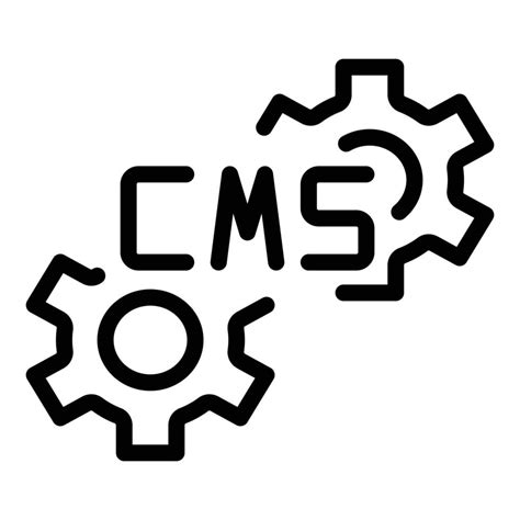 Cms System Icon Outline Vector Html Design 15204573 Vector Art At Vecteezy