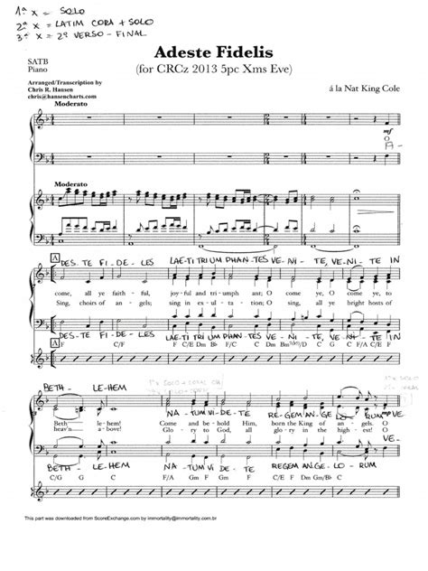 Adeste Fidelis Pdf