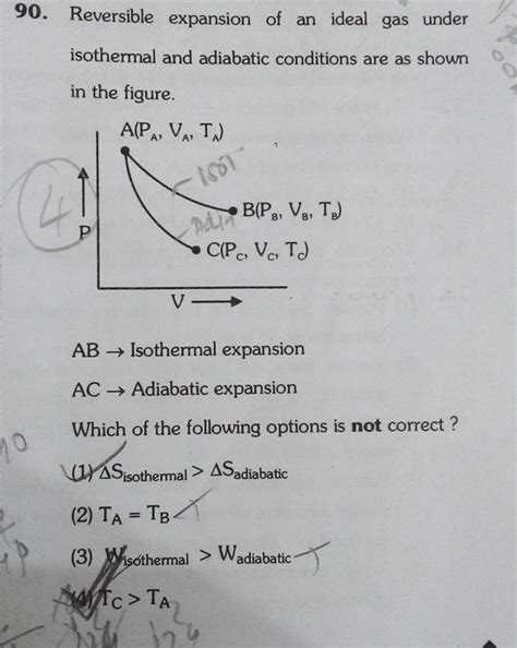 90 Reversible Expansion Of An Ideal Gas Under Isothermal And Adiabatic C