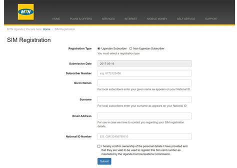 How To Update Your MTN Uganda SIM Card Registration Data Online Techjaja