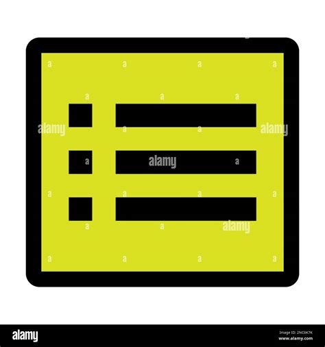 List Icon Line Isolated On White Background Black Flat Thin Icon On Modern Outline Style