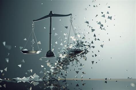 Premium Photo Graphic Illustration Of A Broken Scale Unable To B