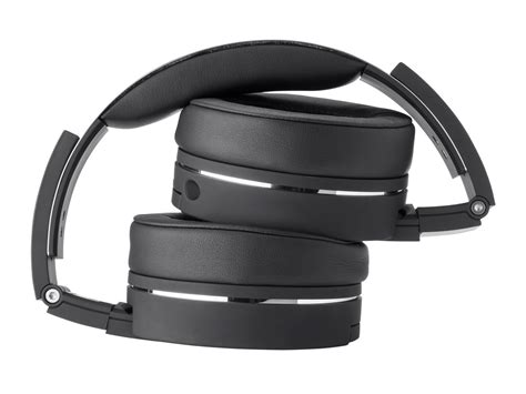 Monoprice Bluetooth Wireless Headphones With Built In Microphone Black And Brushed Metal Over