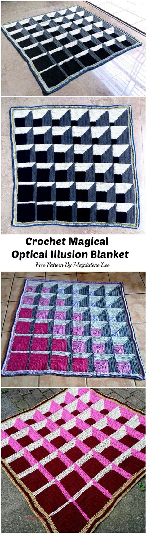 Free Optical Illusion Crochet Patterns Bright And Colorful As Can Be
