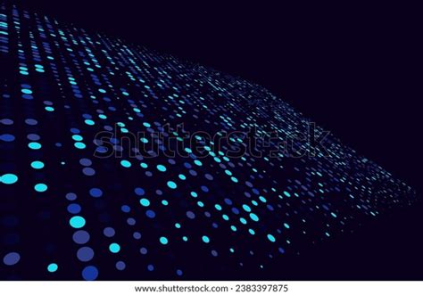 Dot Tech Background Digital Data Flow Stock Vector Royalty Free