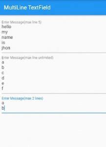 How To Create Multiline Textfield Input Like Textarea In Flutter