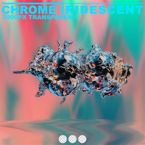 Premium Psd Futuristic Chrome Liquid Iridescent Abstract Metallic Shape 3d Render