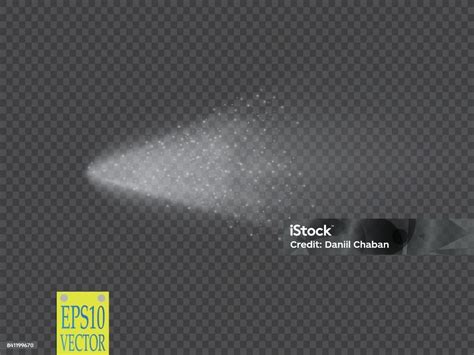 투명 한 배경에 절연 스프레이 벡터 효과 하얀 안개 또는 많은 작은 입자와 연기 3차원 형태에 대한 스톡 벡터 아트 및 기타 이미지 3차원 형태 건조한 공휴일