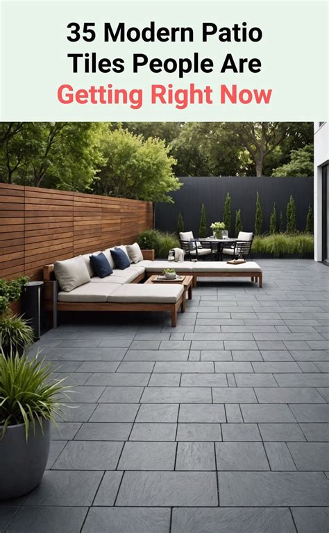 35 Modern Patio Tiles People Are Getting Right Now Toolzview Patio Tiles Modern Patio