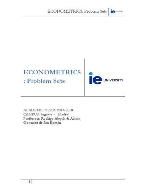 problemset notebook17 18 pdf regression analysis econometrics