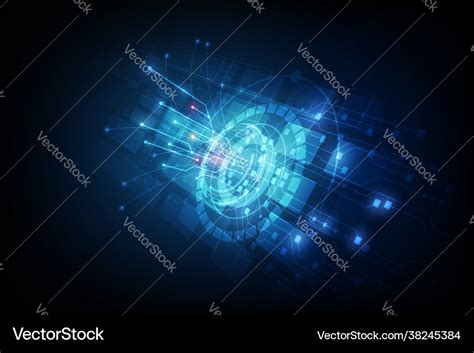 Connection Line On Networking Telecommunication Vector Image