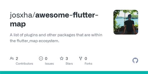 GitHub Josxha Awesome Flutter Map A List Of Plugins And Other Packages That Are Within The