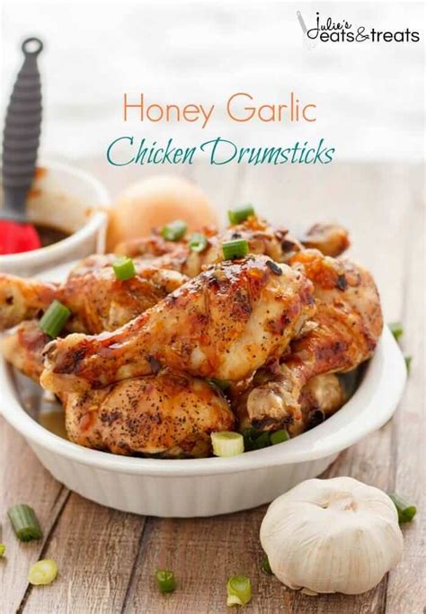 Honey Garlic Chicken Drumsticks Recipe Video Julies Eats And Treats