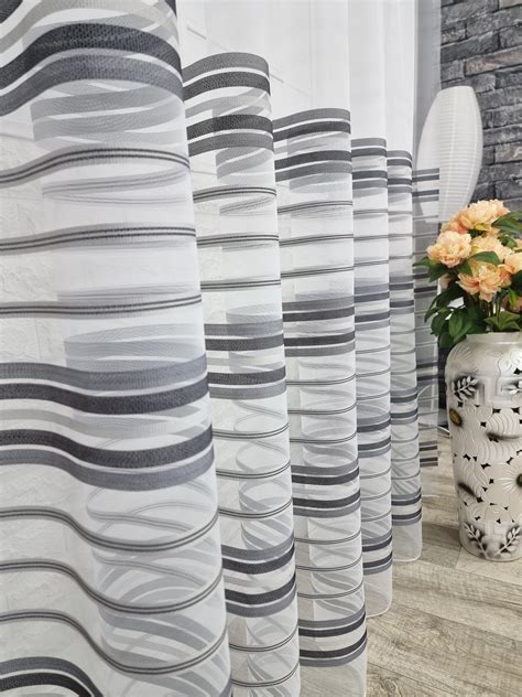 Тюль для вікна смуга тюль смугами в Києві Готові тюлі та гардини від Декор Текстиль