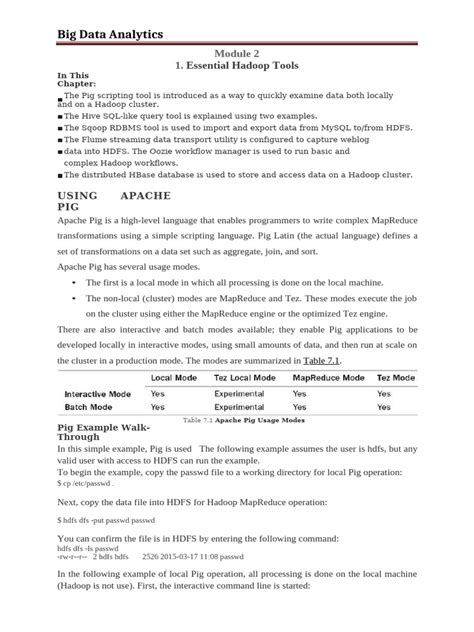 Big Data Module 2 Final Smi Pdf Apache Hadoop Databases